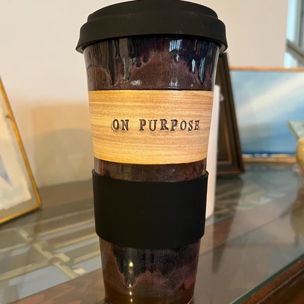 IN STOCK* Ceramic Travel Tumbler / Commuter Mug With Silicone Lid ...