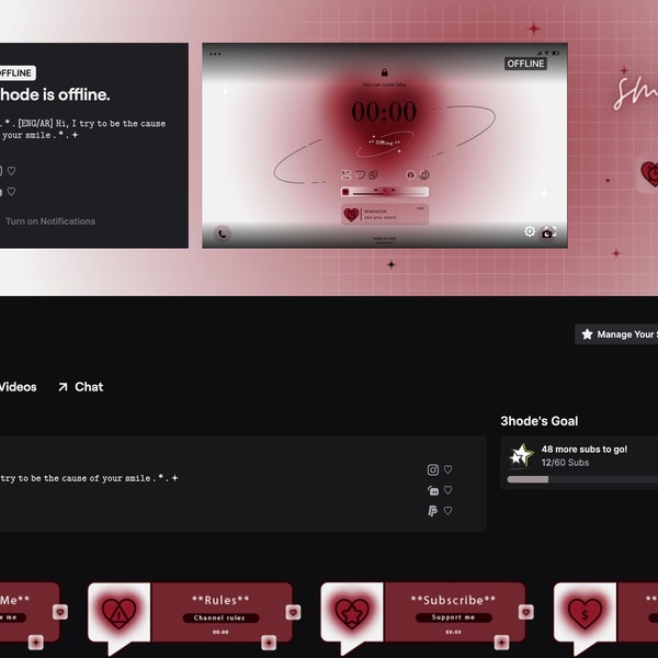 Cyber Y2k Animated Screens - Animated Scenes for Twitch - Aesthetic ...