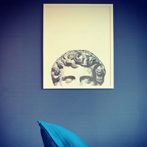 Peekaboo Roman Printable Artwork Quirky Art Roman Statue | Etsy