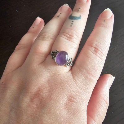 Ladder Band Ring, Sterling Silver, Modern Open Lace, Openwork ...