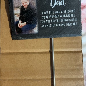 Personalised Funeral Memorial Donations Collection Card Post Box - Etsy