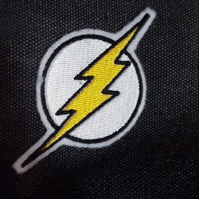 The Flash Emblem Iron-on Embroidered Comic Book Patch - Etsy