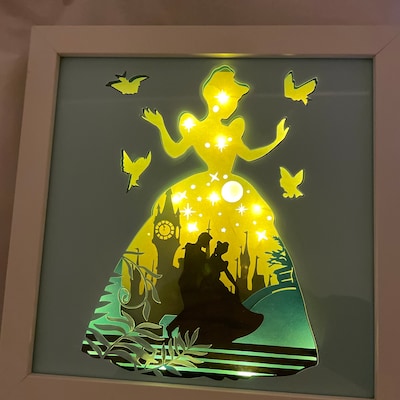 Star Wars Ahsoka Tano Inspired 3D Lighted Shadow Box - Etsy