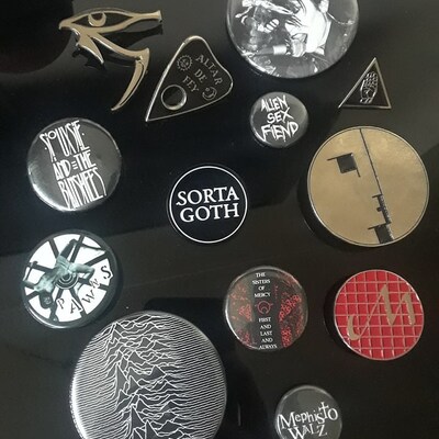 Sorta Goth Enamel Pin Goth, Enamel Pin, Goth Pin - Etsy