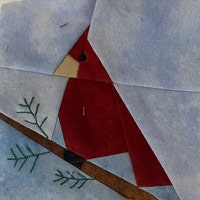 Cardinal Paper Pieced Block Pattern in PDF - Etsy Denmark