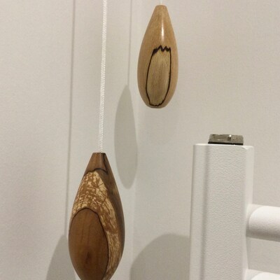 Wooden Light Pull, Cord Pull Handmade, From Irish Laburnum, Bathroom ...