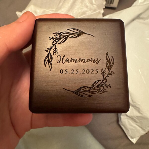 High Quality Wedding Ring Box for Ceremony, Custom Wood Ring Box ...