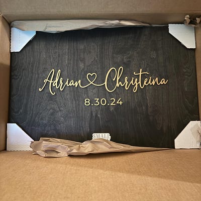 Painted 3D Wedding Welcome Sign Custom Wood Wedding Sign Welcome to Our ...