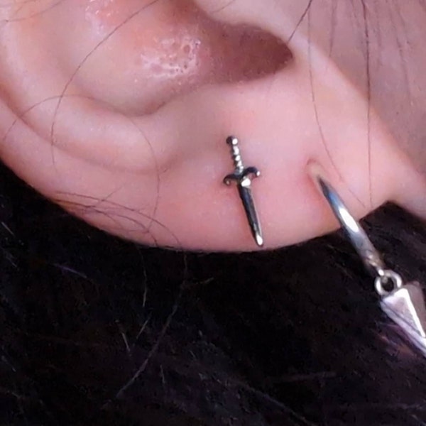 Tiny CZ Starburst Internally Threaded Flat Back/screw Backbarbell/ Stud ...