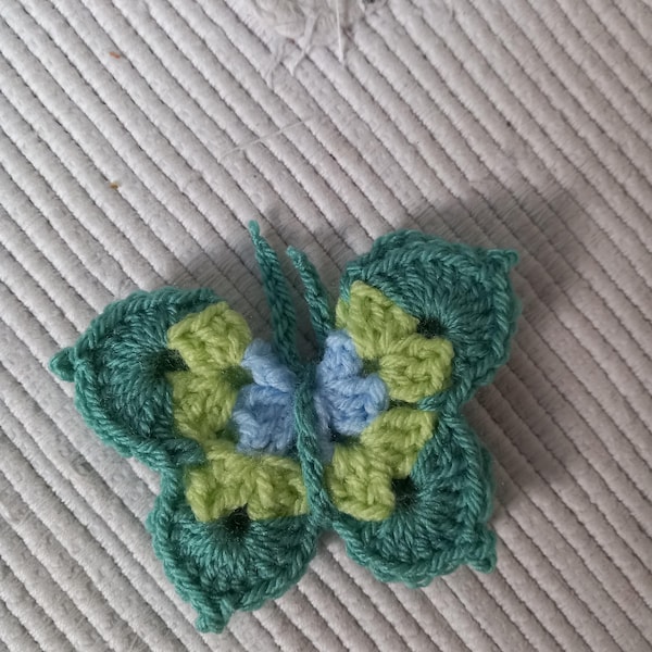 Butterfly Granny Square Crochet Pattern PDF Butterfly Applique Blanket ...