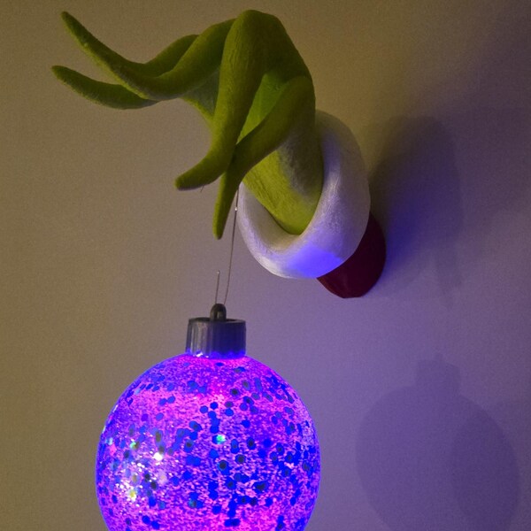 Grinch's Christmas Hand - Etsy