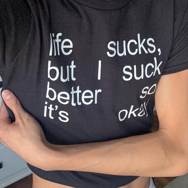 Deadbeat Girlfriend Baby Tee | Y2k Baby Tee, 90s Inspired Graphic Tee ...