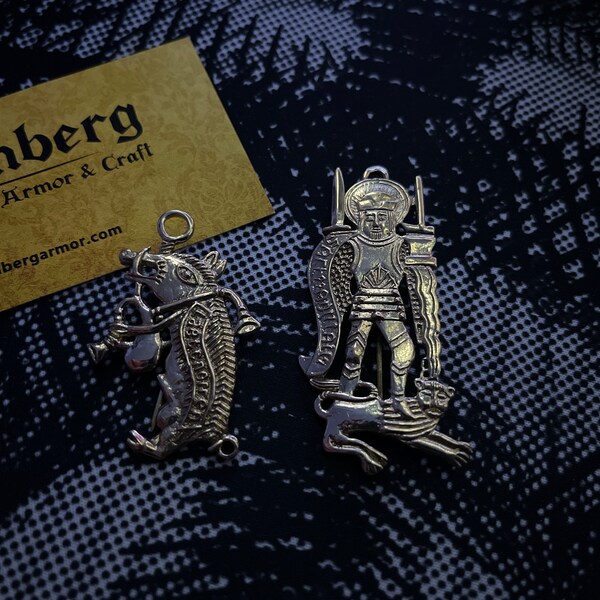 Viking Ringed Long Pin for Heavy Cloaks and Capes With the Head of ...