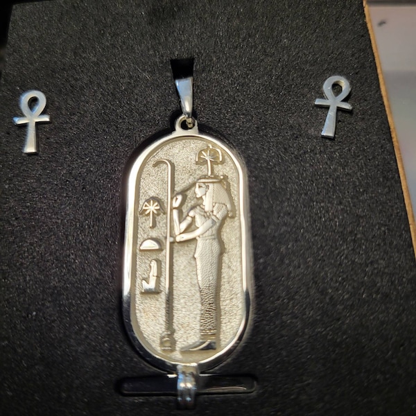 Egyptian Thoth Cartouche Necklace,egyptian Hieroglyphs Customizable ...