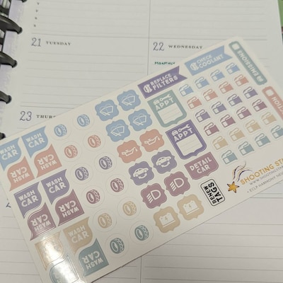 12 Weekend Header Stickers Scalloped Weekend Banner Planner - Etsy