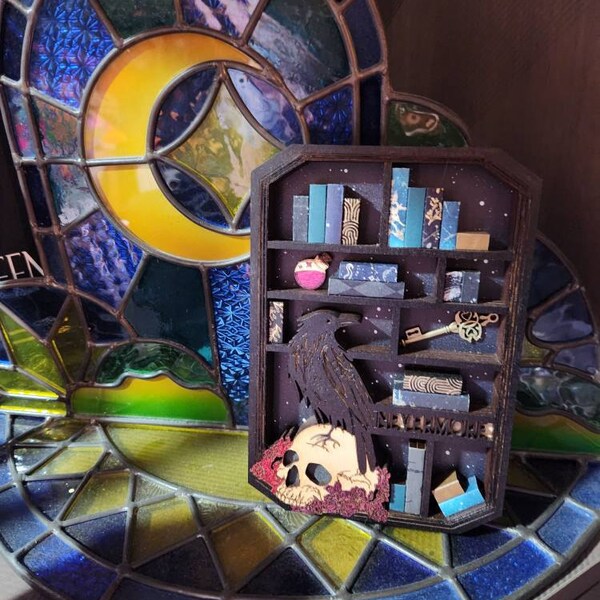 Mini Bookshelf, Mushroom Mini Library, Bookshelf Décor, Mini Books, Book Wall Décor, Book Art ...