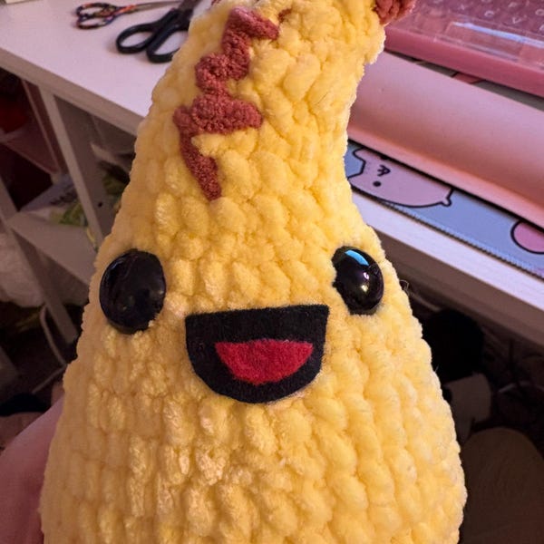 Cute Banana Peely Plush Crochet Pattern PDF - Etsy