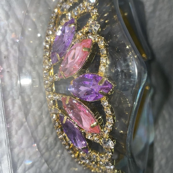 Full Round Crown Queen Crown Baroque Tiara Shining Rhinestone Princess ...