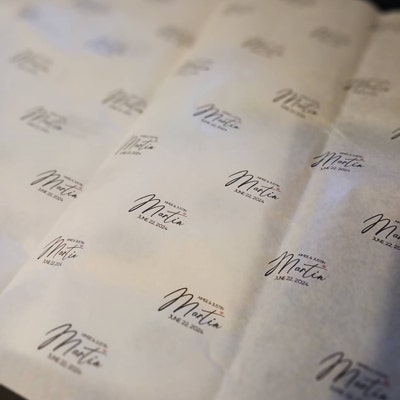 Personalized Tissue Paper, Custom Logo Tissue Paper, Custom Tissue ...