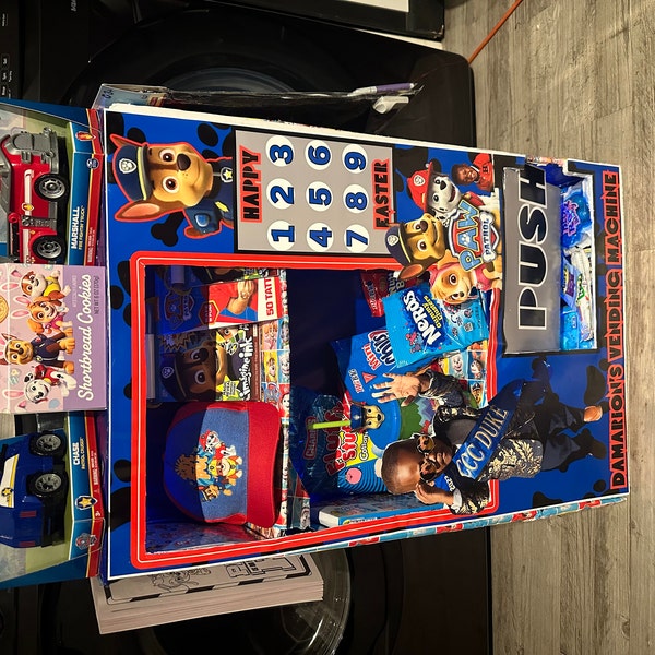 Custom Vending Machine Template, Girl Birthday Gift, Girl Easter Basket ...