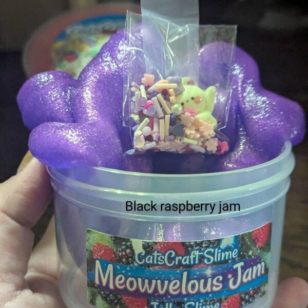 Charm Crunch Clear Slime "kitty Paws" Scented Stretchy Slime ASMR 4 Oz ...