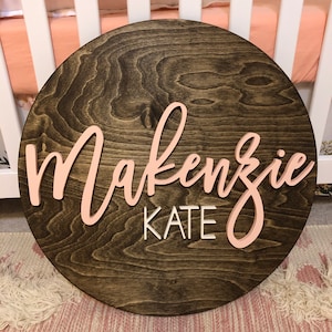 Custom Name Sign 12-36 Inch Child or Baby Name | Etsy