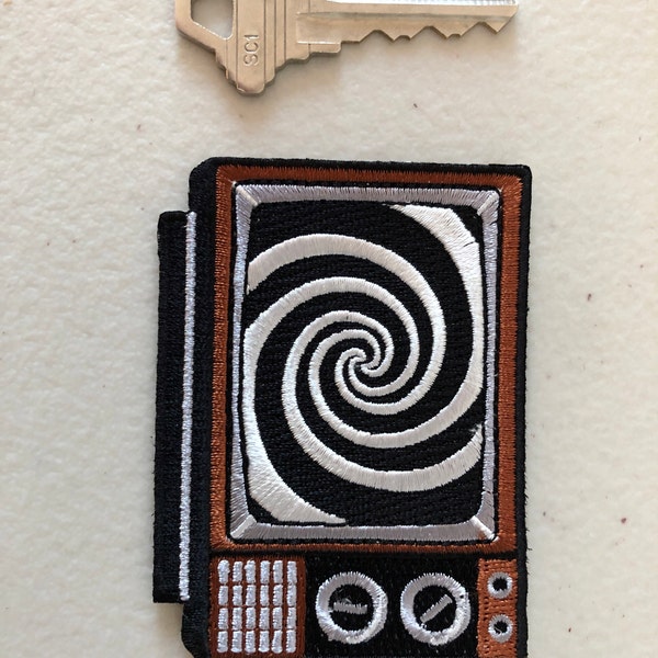 Retro TV Patch - Etsy
