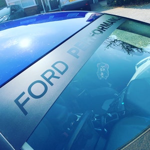 Ford Performance Stealth Edition Black on Black Sunstrip Windscreen ...