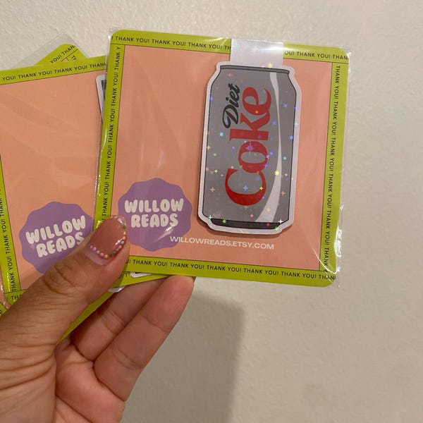 Diet Coke Magnetic Bookmark - Quirky Soda Can Design - Perfect for Book ...