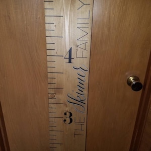 Wood Growth Chart Ruler, Hand Painted Height Chart, Measuring Stick for ...