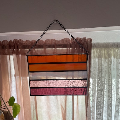 Hanging Stained Glass Plant Propagation/reed Diffuser Suncatcher - Etsy