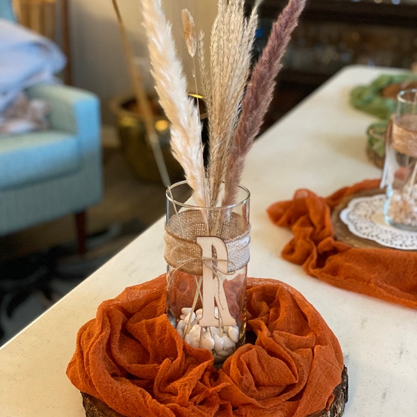 Cheesecloth Table Runner Fall Wedding: Terracotta Boho Arch Drape ...