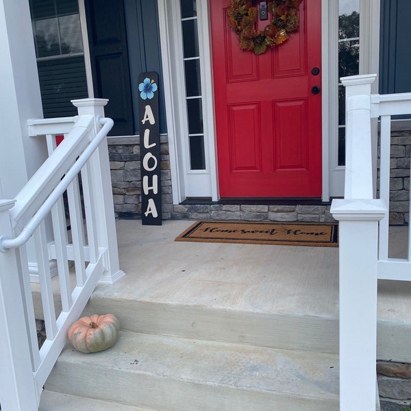 Welcome Sign for Front Porch W/ 3d Laser Cut Letters | Welcome Wall ...