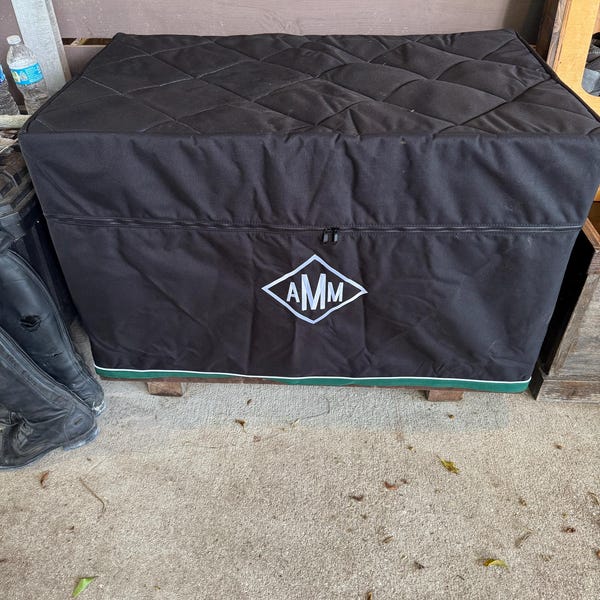 Customized Tack Trunk Cover With Zipper and Handle Flaps, Padded Top ...