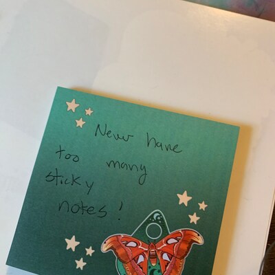STICKY NOTES: Atlas Moth Green Planchette Sticky Notes , Atlas Moth ...