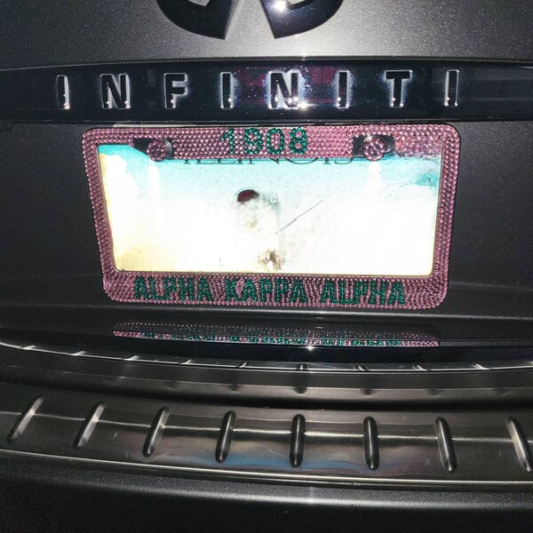 DST Bling License Plate Frame (handmade) Last 4 Frames Instock Now ...