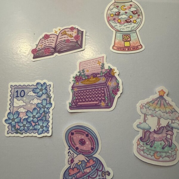 Forget Me Not Stamp Cute Aesthetic Vinyl Sticker - Etsy
