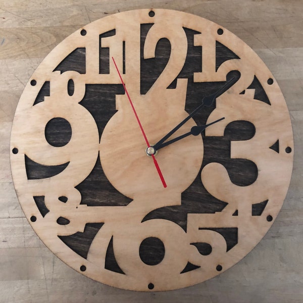 Wall Clock SVG, Cut File Multilayer, Vector Templates, Cnc Multilayer ...