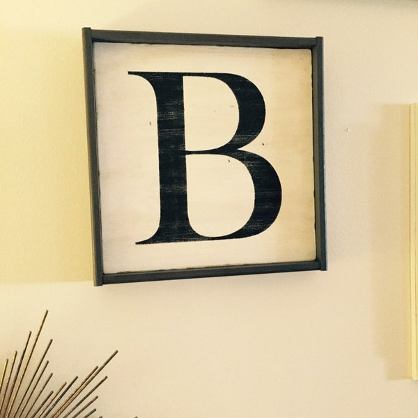 Wood Letter Sign, Vintage Letter Sign, Farmhouse Style Wooden Letter ...