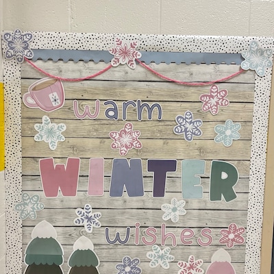 Winter Bulletin Board Kit January Bulletin Board Winter/holiday Theme ...