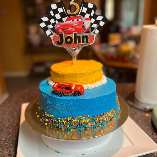 Personalized Cars Happy Birthday Banner | Cars Party Decor | Cars HB ...