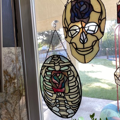 Chakra Stained Glass Window Hanging Spiritual Art for Home Decor ...