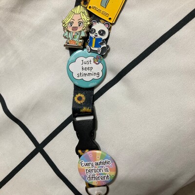 Not Rude, Just Anxious Pin Badge Social Anxiety Pin Anxiety Badges - Etsy