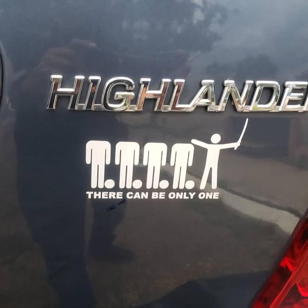There Can Be Only One Highlander Die Cut Decal Sticker - Etsy