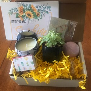 Box of Sunshine, Thank You, Thinking of You, Encouragement Gift, Cheer ...