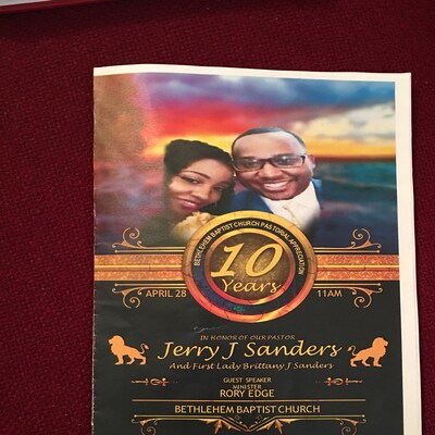 Passport Funeral Program Photoshop Template 8 Pages 5.5x8.5 Plus 8.5x11 ...