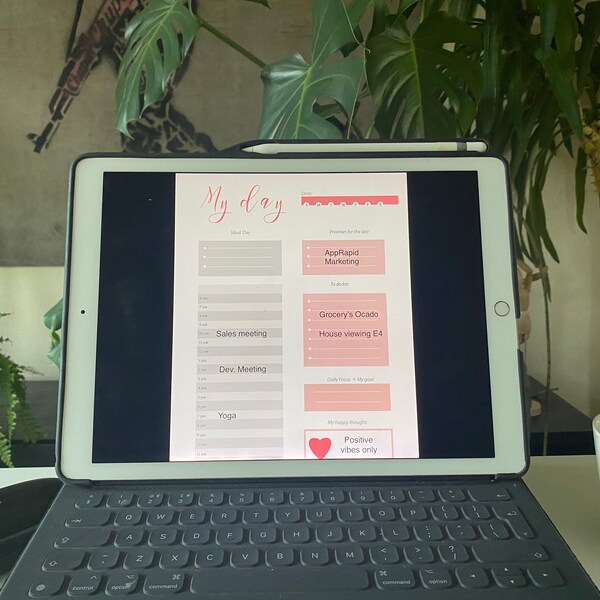 Weekly Planner A4 | Floral Boho Week Plan With Priorities Box| Work ...