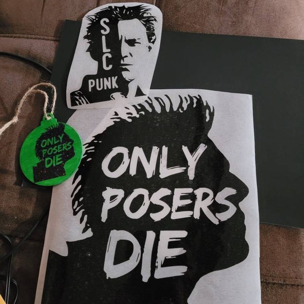 SLC Punk Heroin Bob "only Posers Die" Vinyl Decal - Etsy