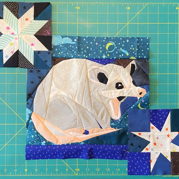 Screaming Possum | FPP Quilt Pattern | Instant PDF Download ...