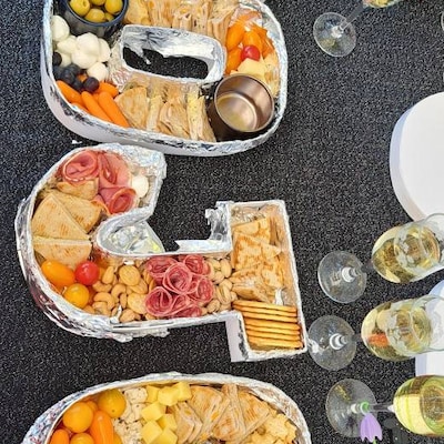 Fillable Letter/ Number Boxes With Lid 28cm/11 Charcuterie Fruit Tray ...